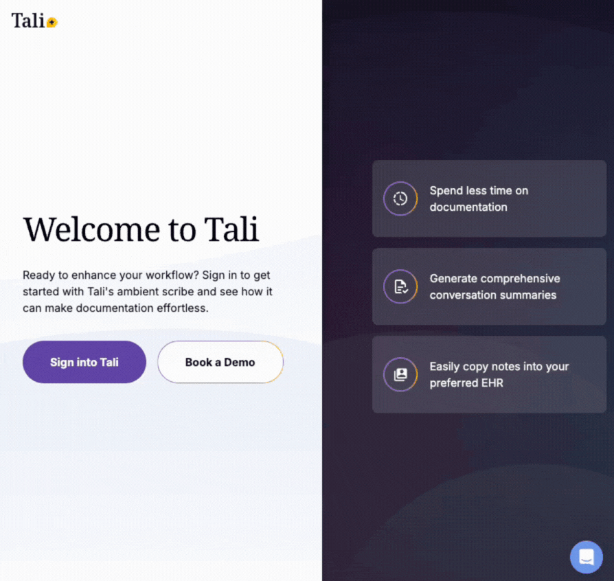 Example Note with Tali